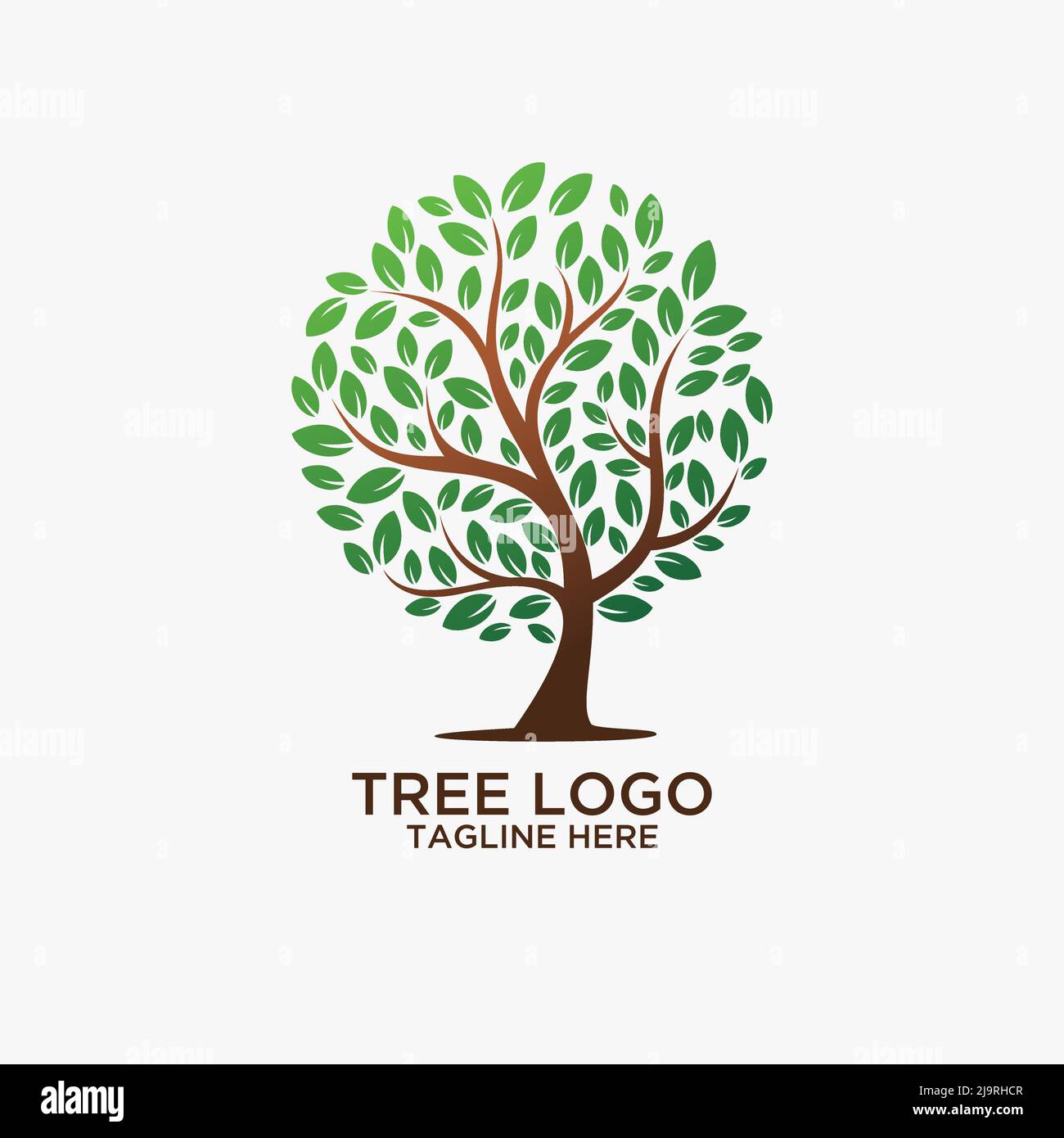 Circle tree logo design Stock Vector Image & Art - Alamy