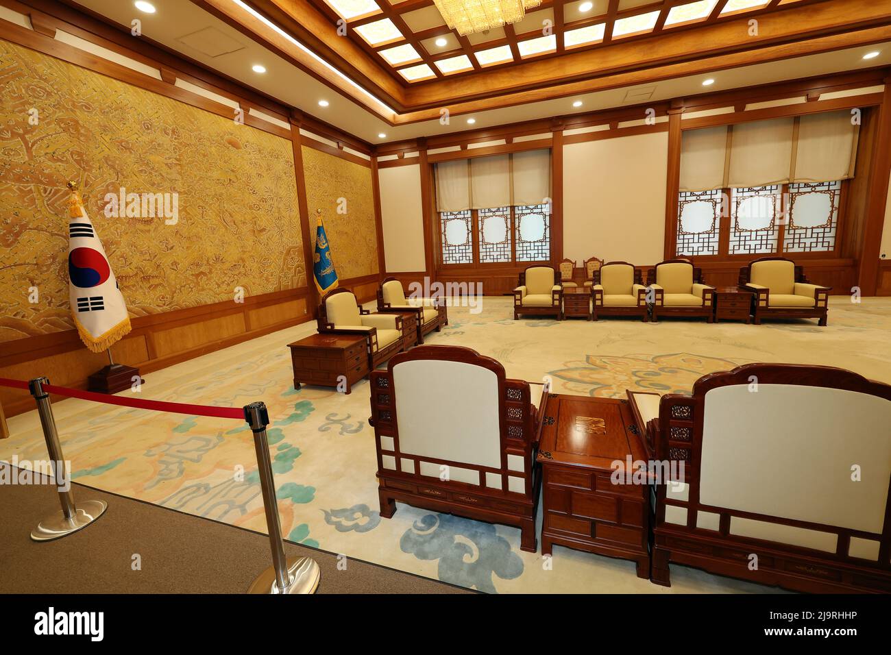 25th May, 2022. Interior of Cheong Wa Dae unveiled This photo shows the ...