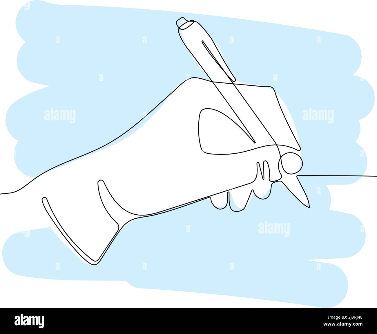 Line signing Stock Vector Images - Alamy