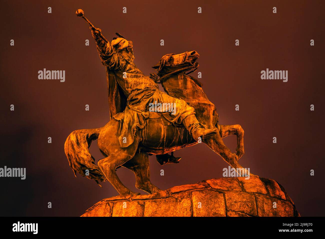 Bohdan Khmelnytsky equestrian statue, Sofiyskaya Square, Kiev, Ukraine ...