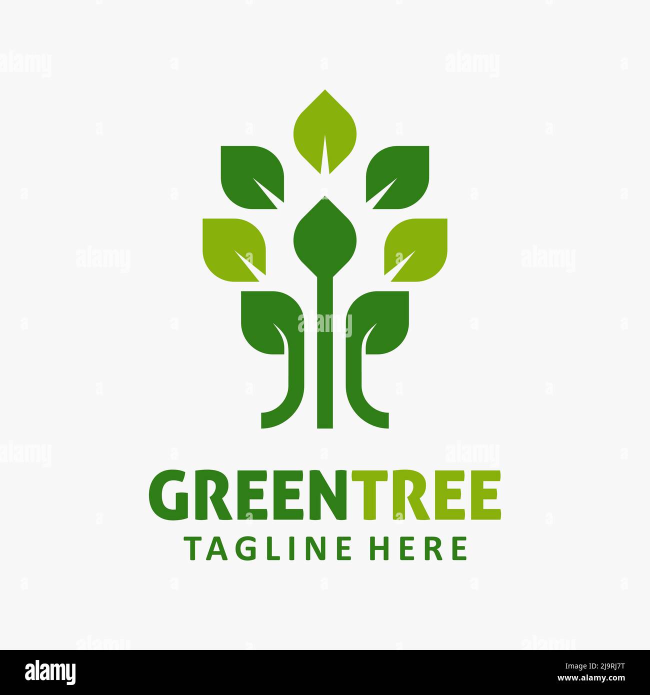 Geometric plant logo design Stock Vector Image & Art - Alamy