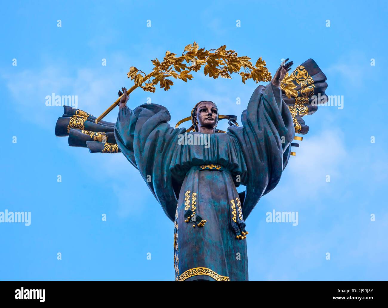 Slavic Goddess Berehynia on top Independence Monument, Orange ...