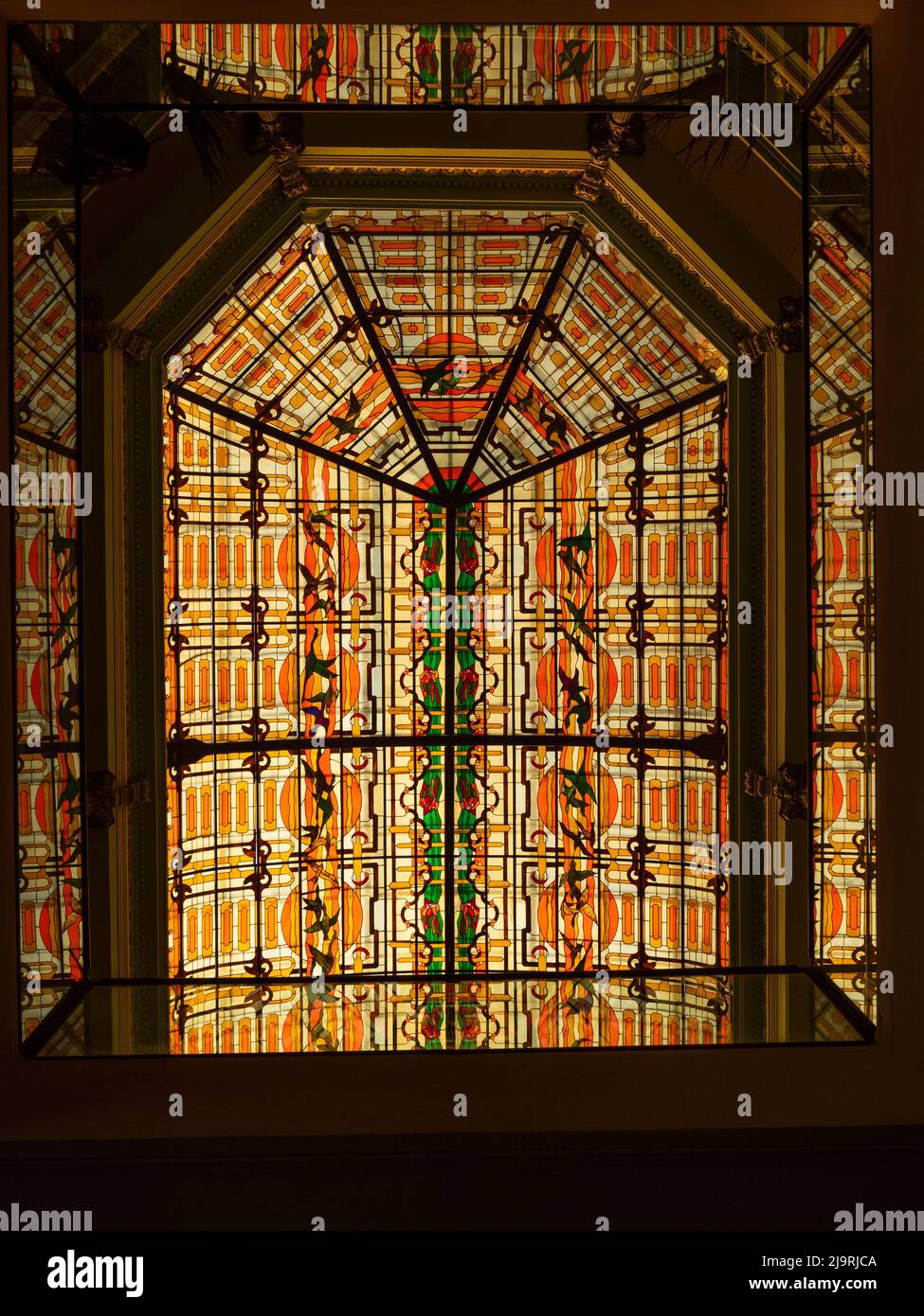 Cuba, Havana, Havana Vieja, UNESCO World Heritage Site, stained glass ...