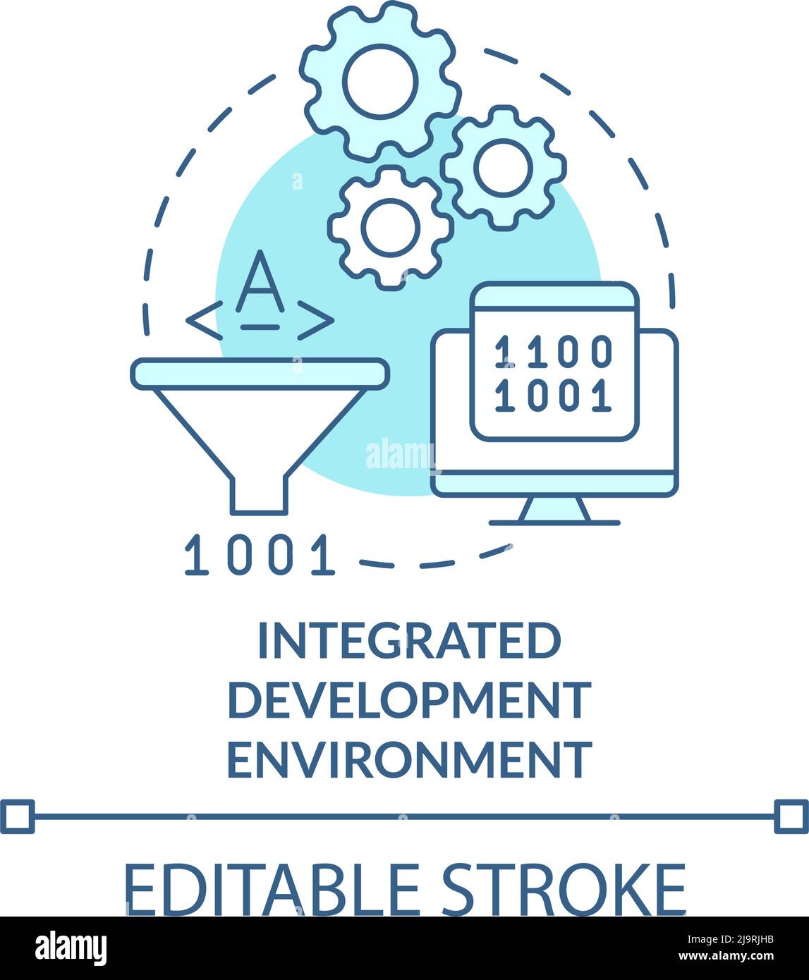 Ide integrated development environment Stock Vector Images - Alamy