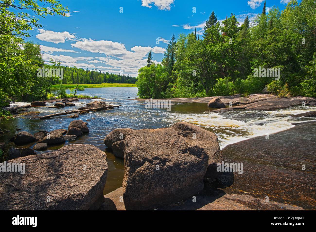 Canada, Manitoba, Whiteshell Provincial Park. Whiteshell River and Pine ...