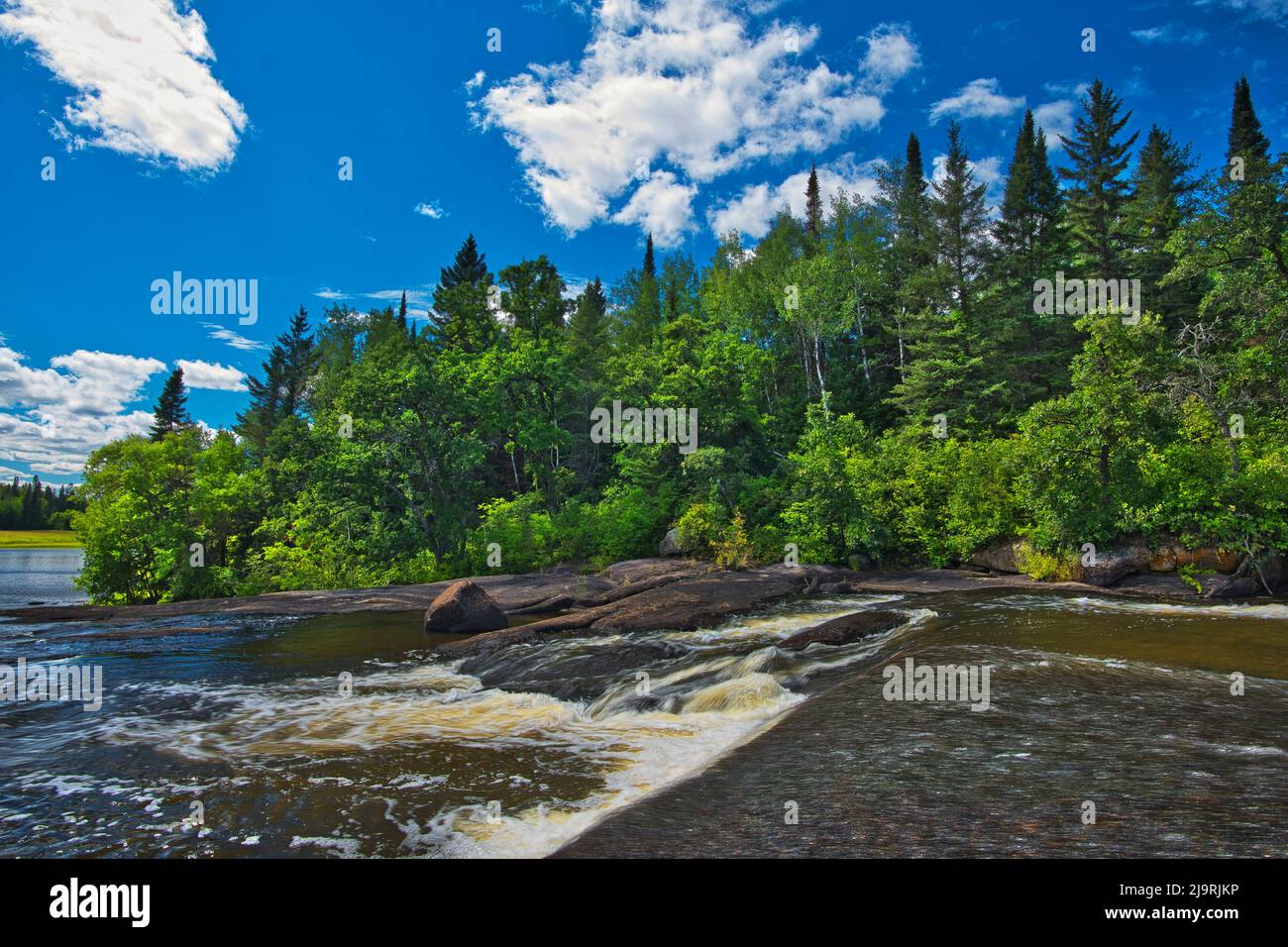 Canada, Manitoba, Whiteshell Provincial Park. Whiteshell River and Pine ...