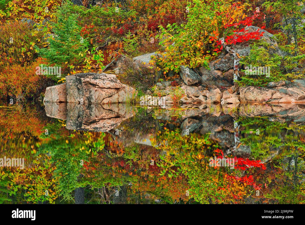 Canada, Ontario. Reflections on the Vermilion River Stock Photo - Alamy