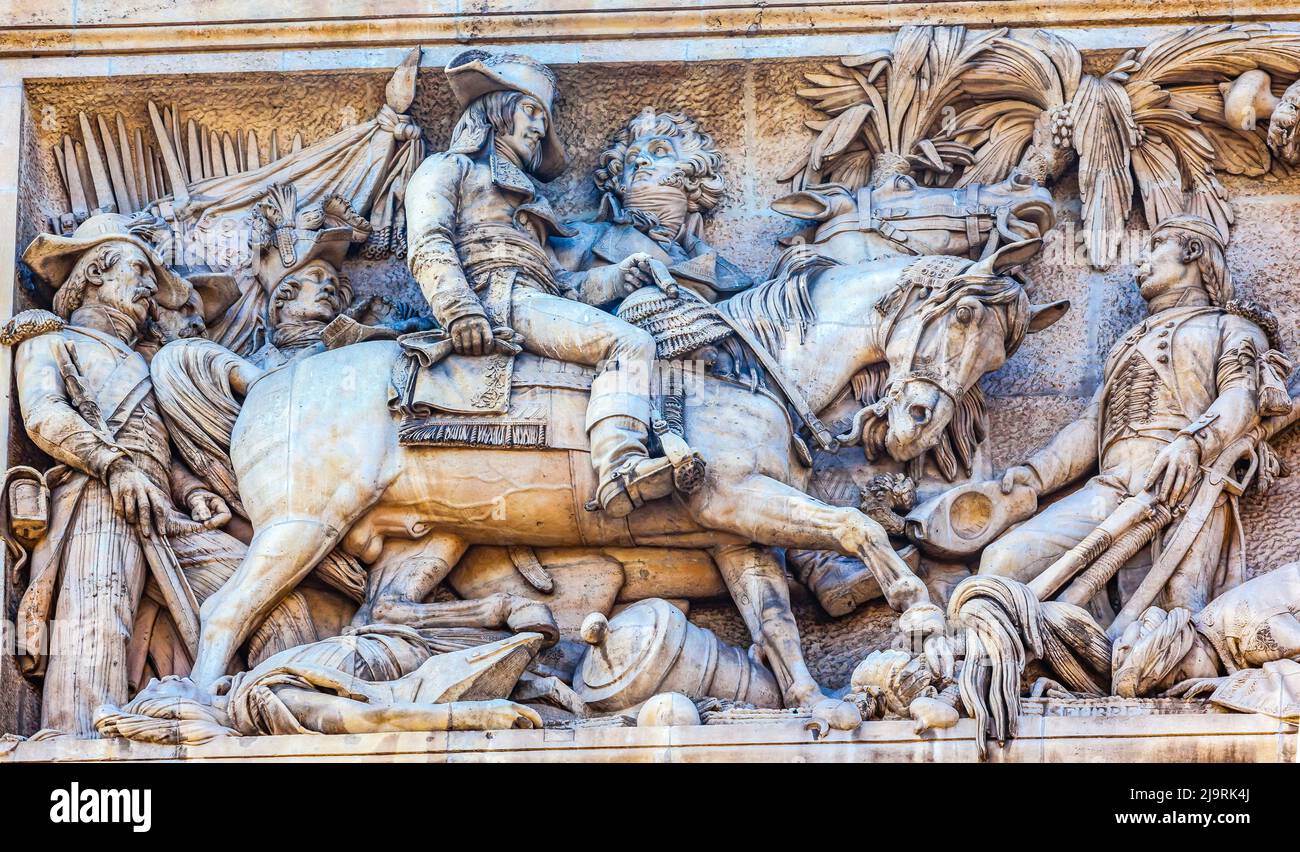 Napoleon Horse Battle Abukir Arc de Triomphe, Paris, France. Site of ...