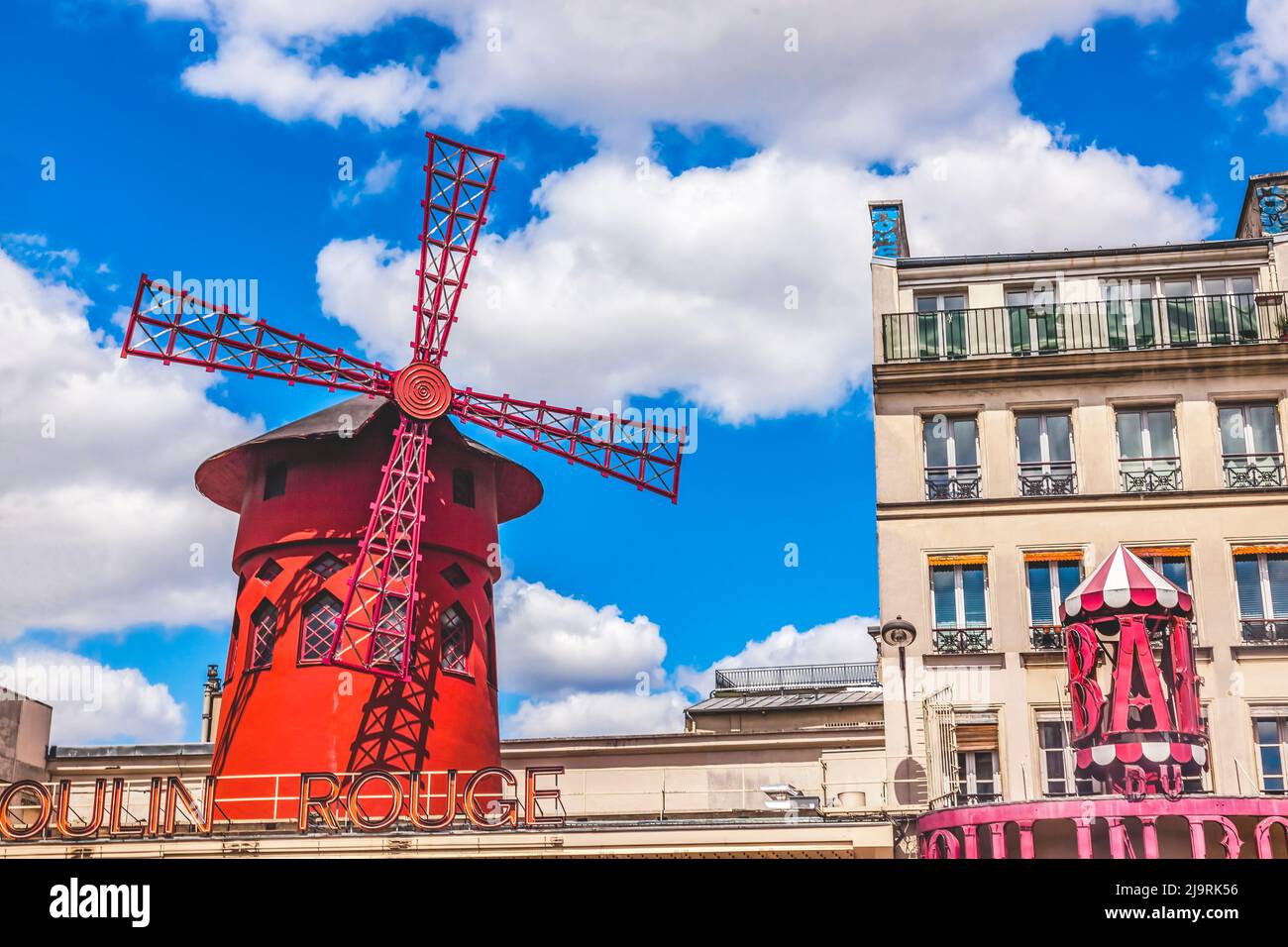 Moulin Rouge, Paris, France. Opened 1915 where Can Can dance was first ...