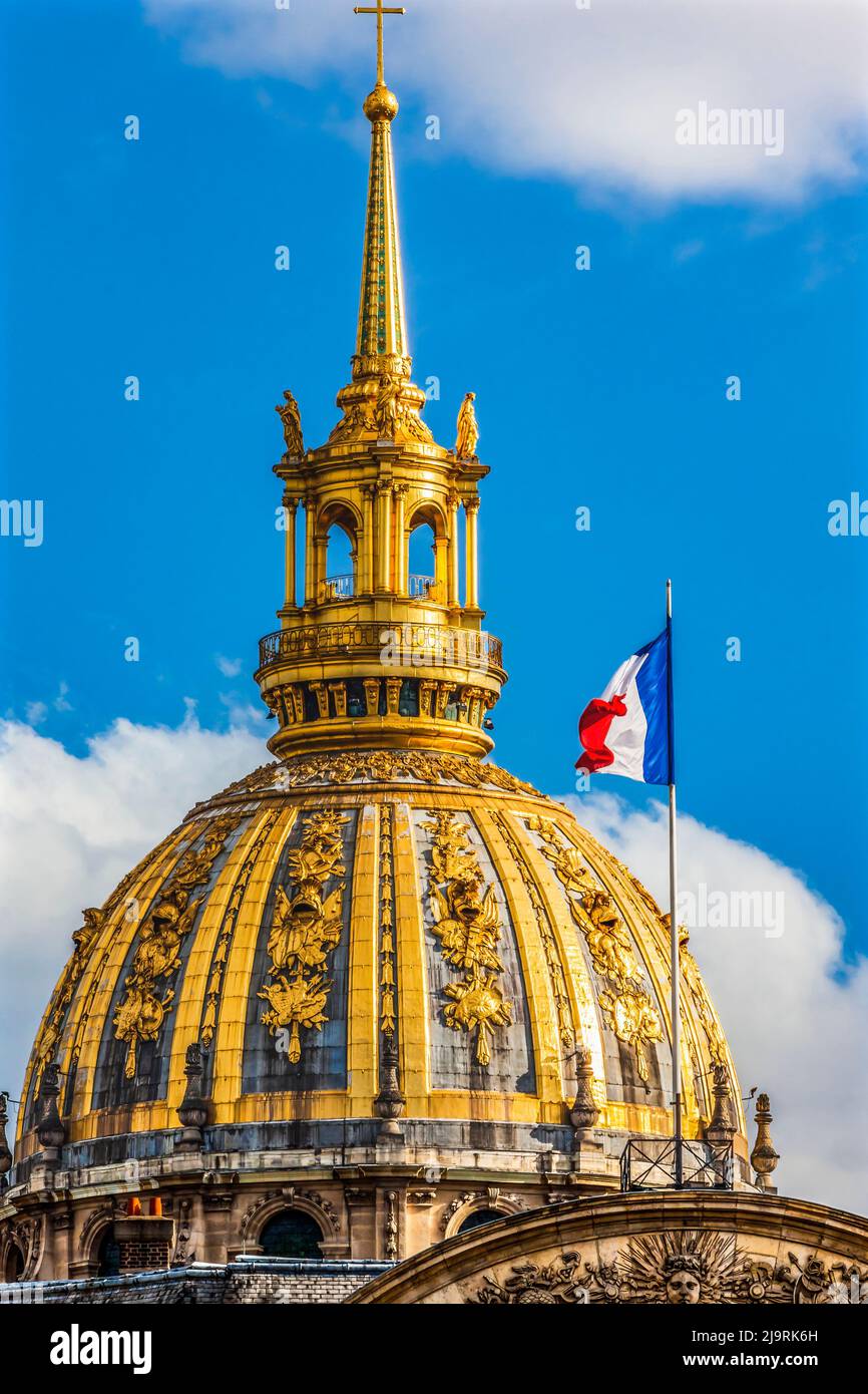 Les Invalides, Paris, France. King Louis IV created church 1670 ...