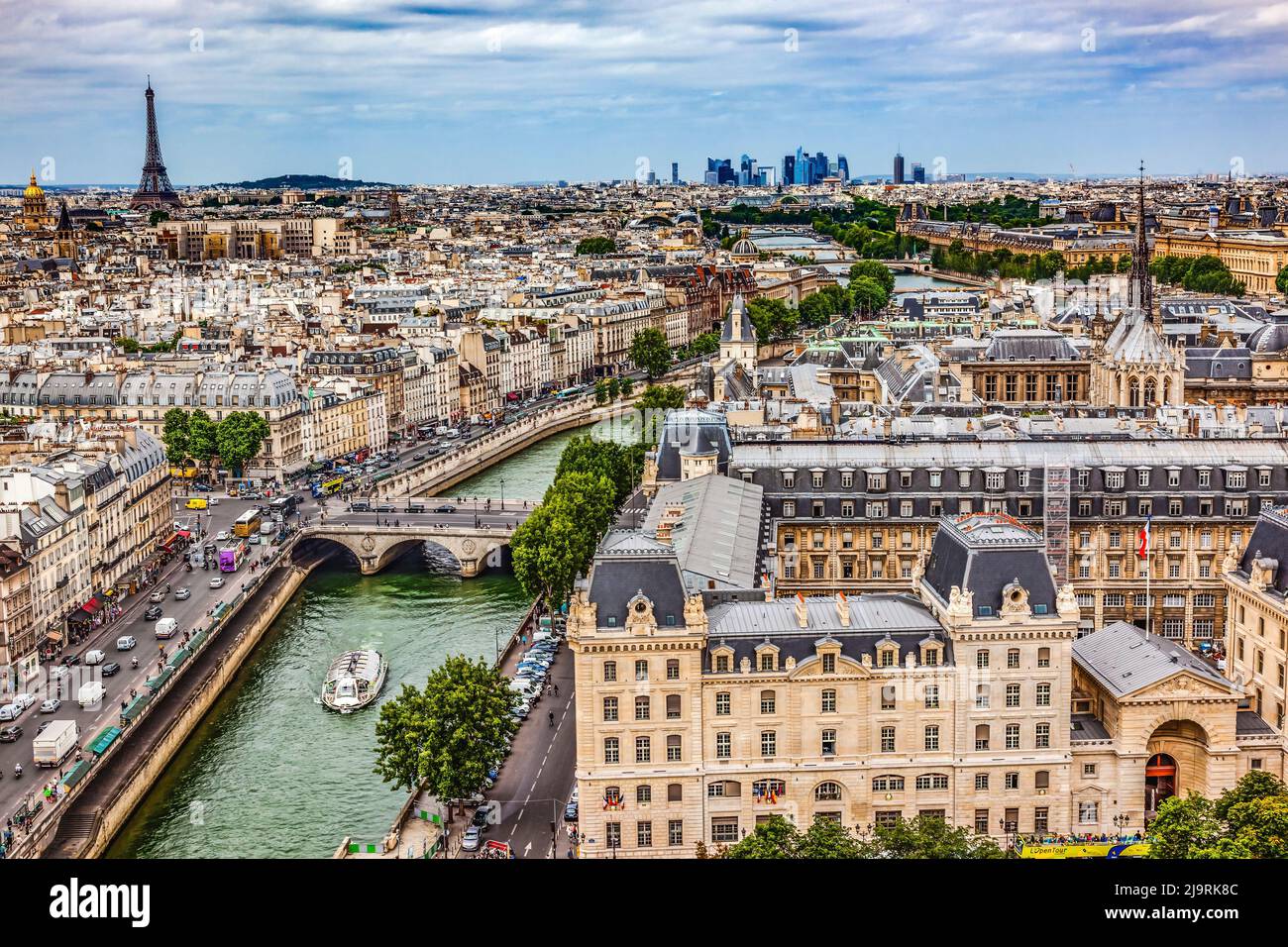 Cityscape City Center, Paris, France. (Editorial Use Only Stock Photo ...