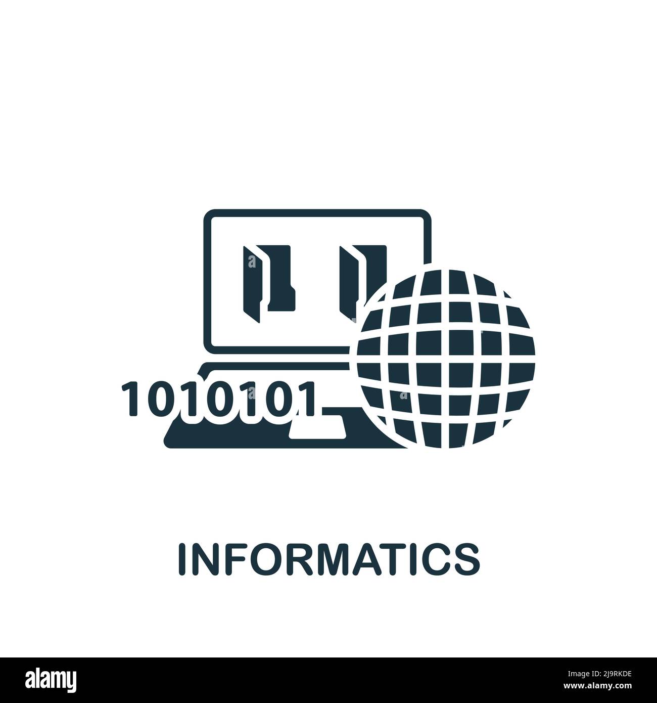 Informatics icon. Monochrome simple Science icon for templates, web ... Informatics icon. Monochrome simple Science icon for templates, web ...