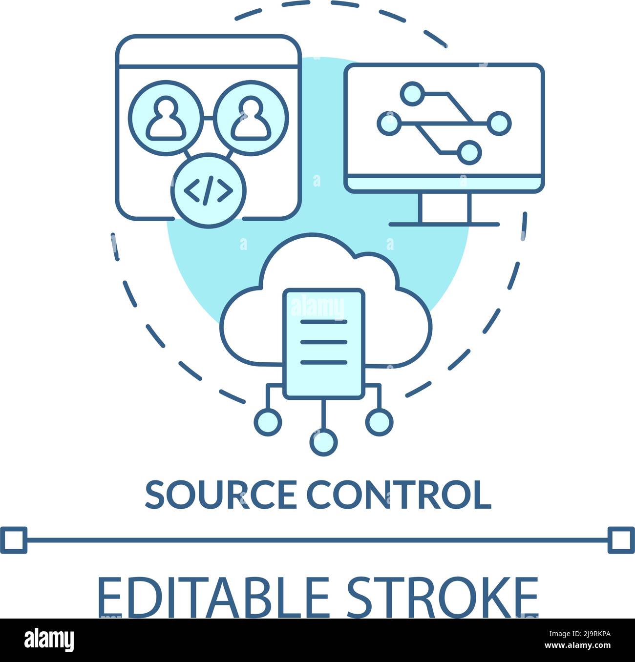 Source code control Stock Vector Images - Alamy