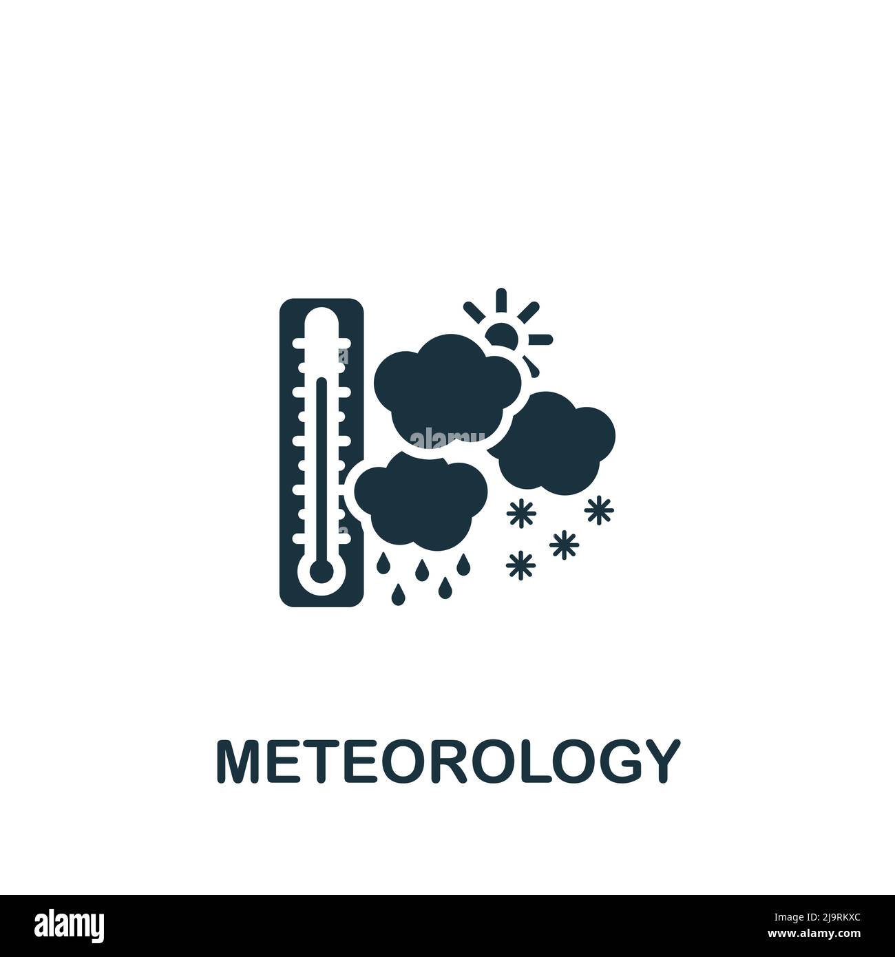 Meteorology icon. Monochrome simple Science icon for templates, web ...