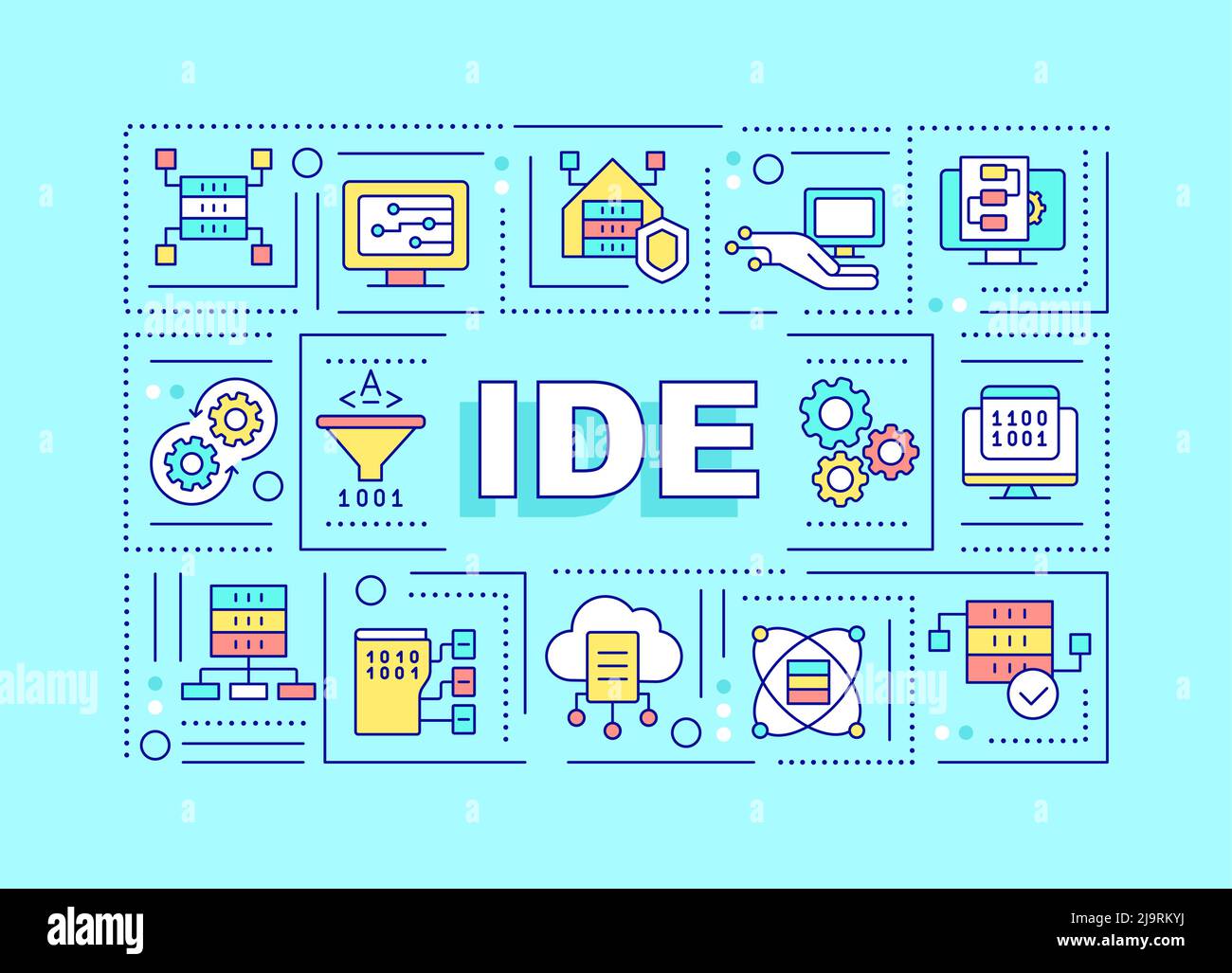 Ide integrated development environment Stock Vector Images - Alamy