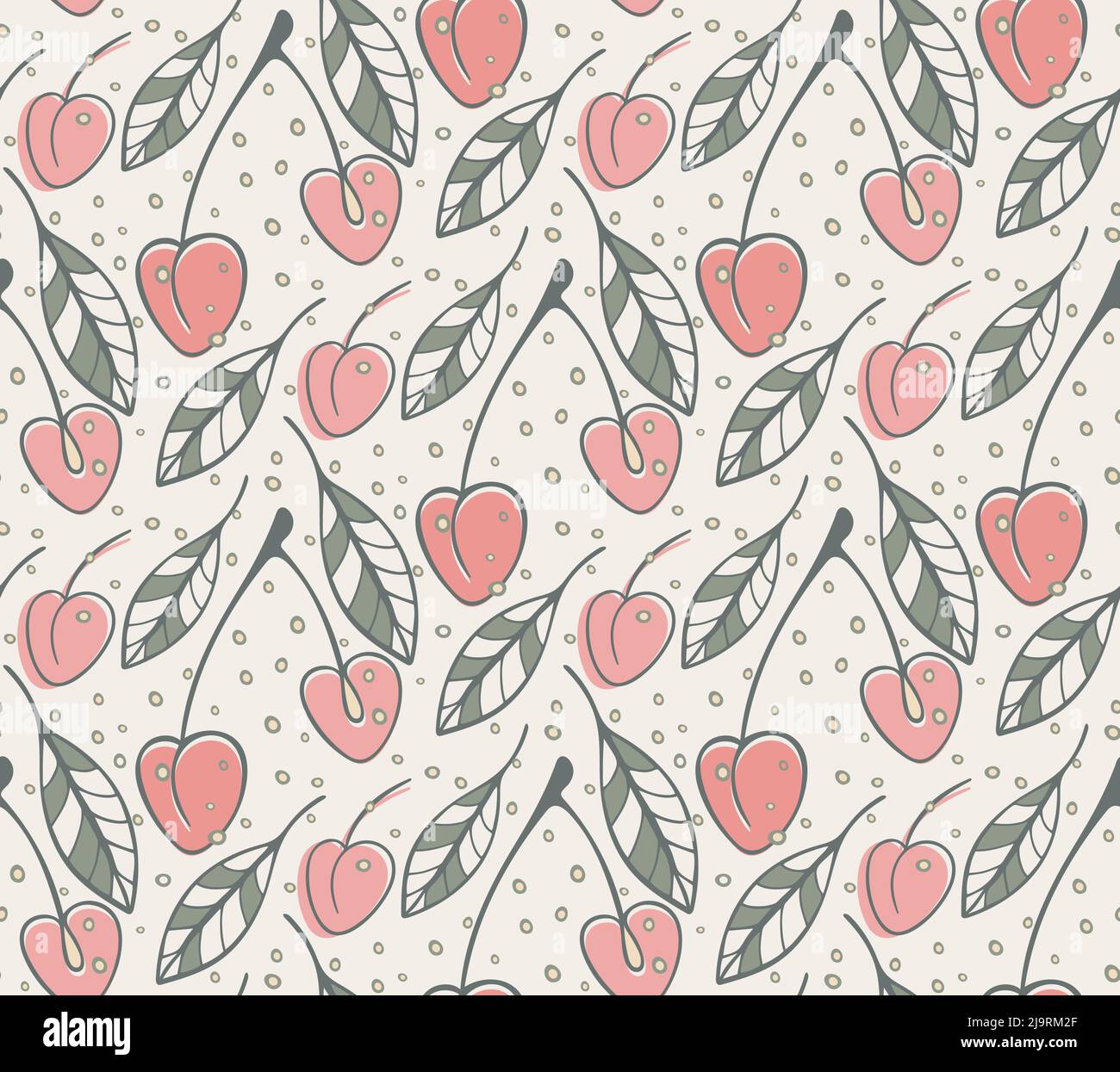 Cute floral seamless pattern. Hand drawn doodle decorative illustration ...