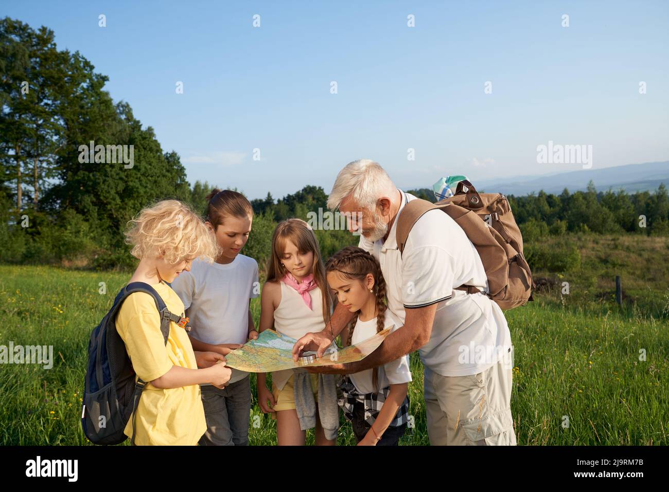 Compass map kids hi-res stock photography and images - Alamy