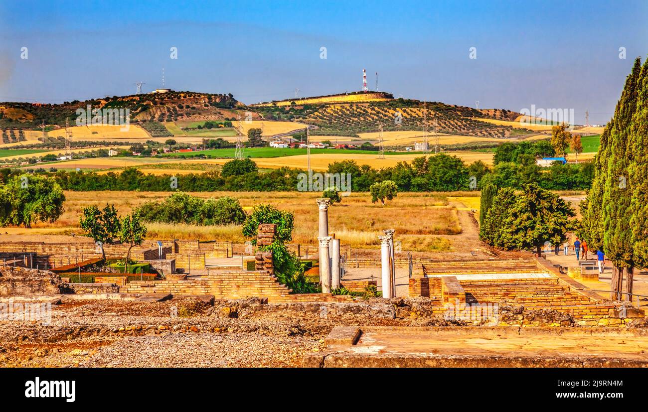Ancient ruins, Italica, Roman city outside Seville, Andalusia, Spain ...
