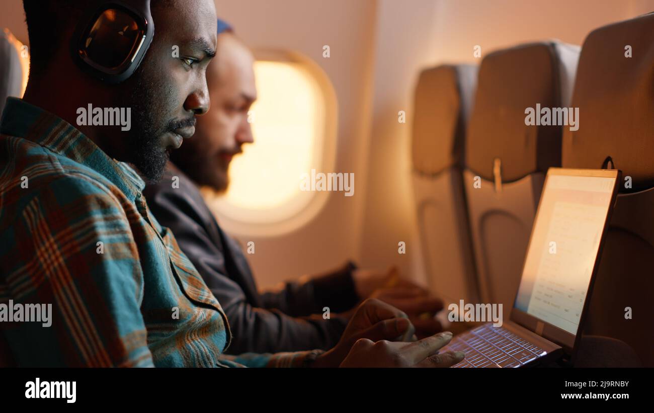 African american businessman travel air hi-res stock photography and ...
