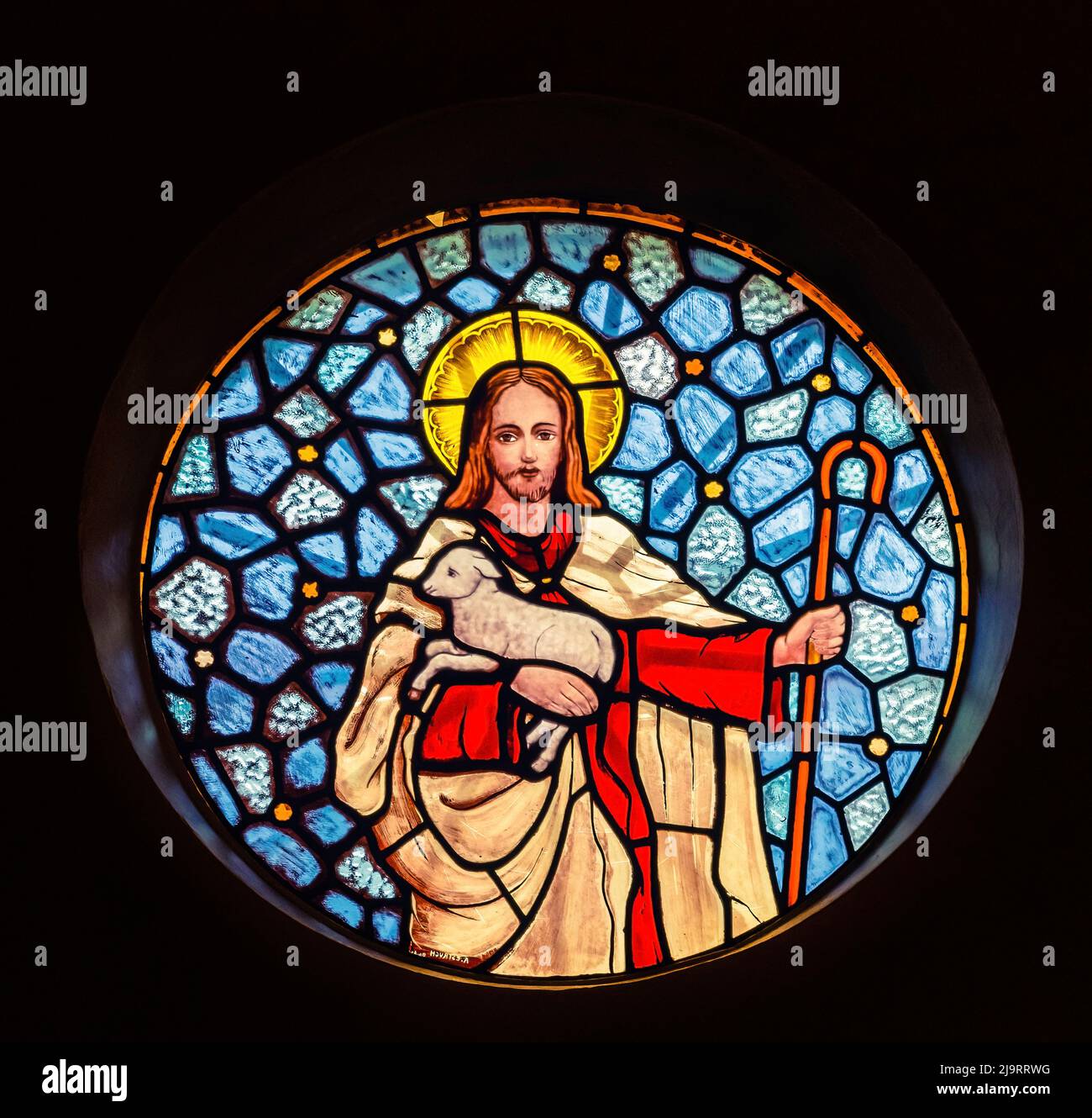 Jesus Lamb Of God Stained Glass