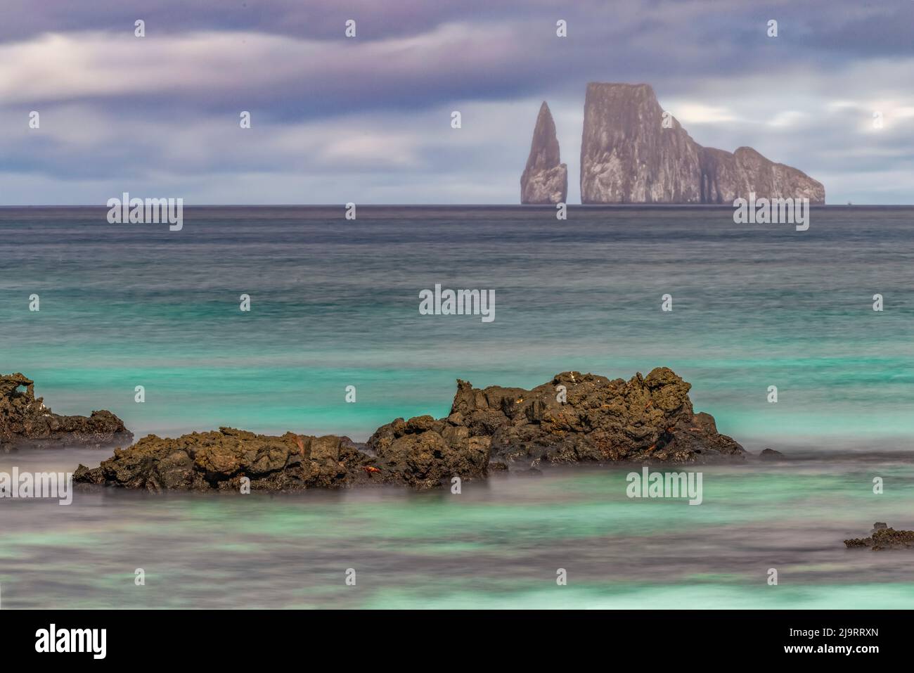 Kicker Rock or Leon Dormido, San Cristobal Island, Galapagos, Ecuador ...