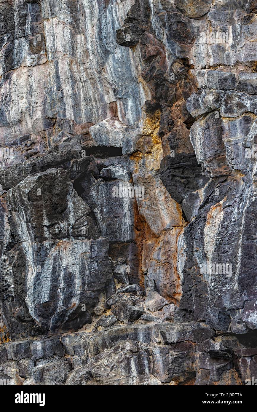 Pattern in rock cliffs of Genovesa Island, Galapagos Islands, Ecuador ...