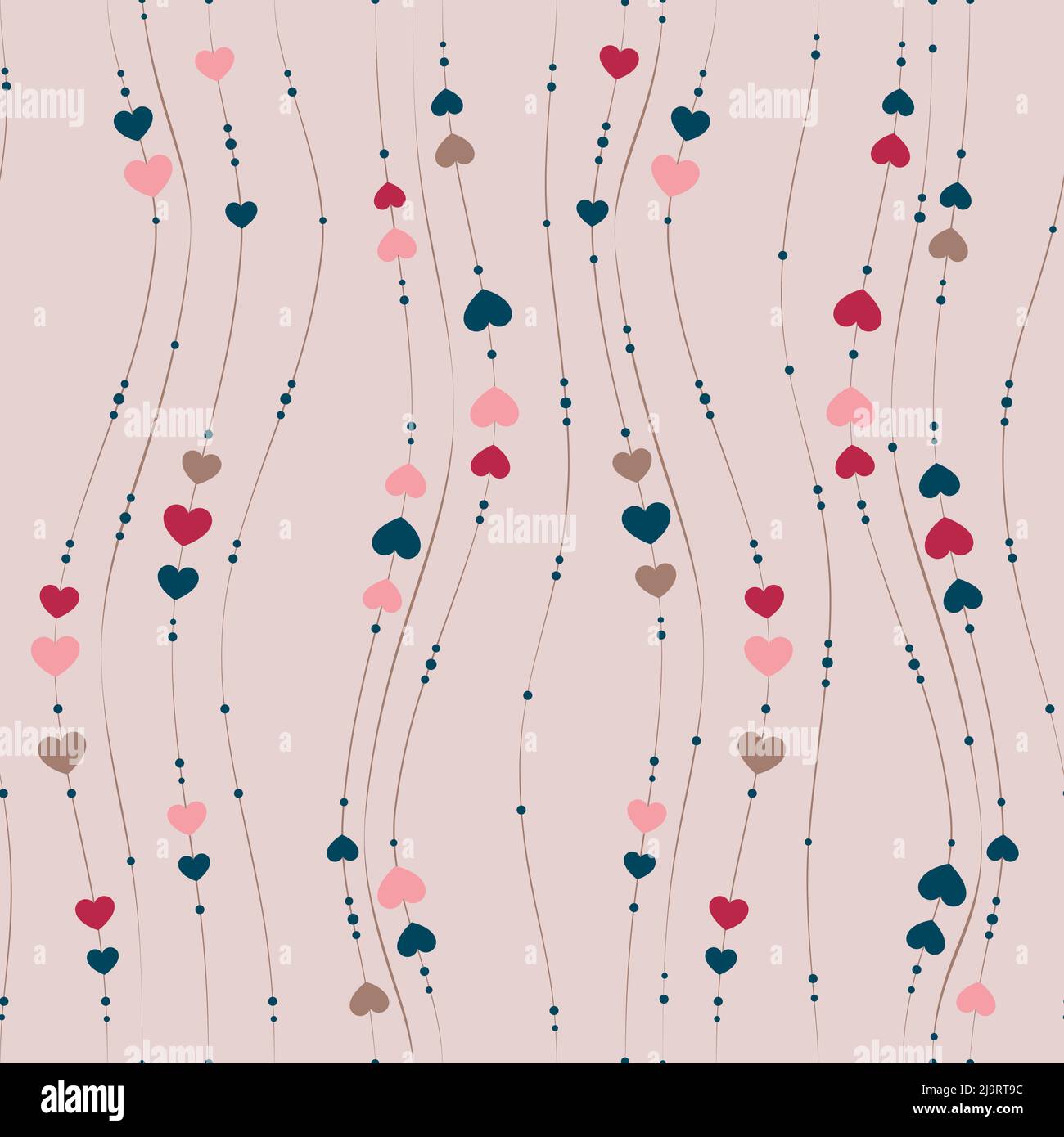 Abstract simple lined heart chains Stock Vector Image & Art - Alamy