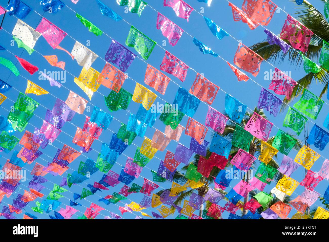 Colorful pennants hi-res stock photography and images - Alamy