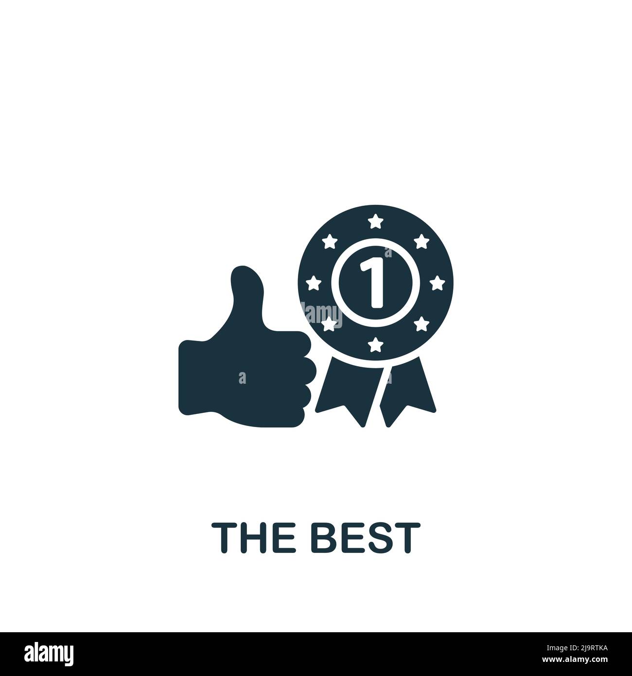 The Best icon. Monochrome simple Success icon for templates, web design ...