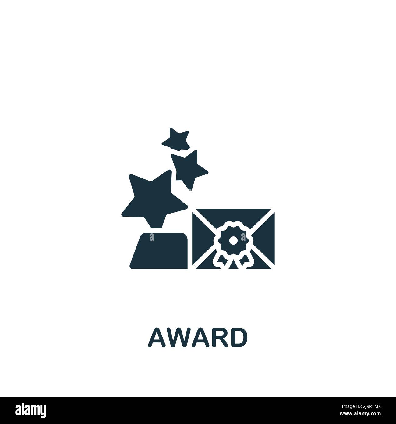 Award icon. Monochrome simple Success icon for templates, web design ...