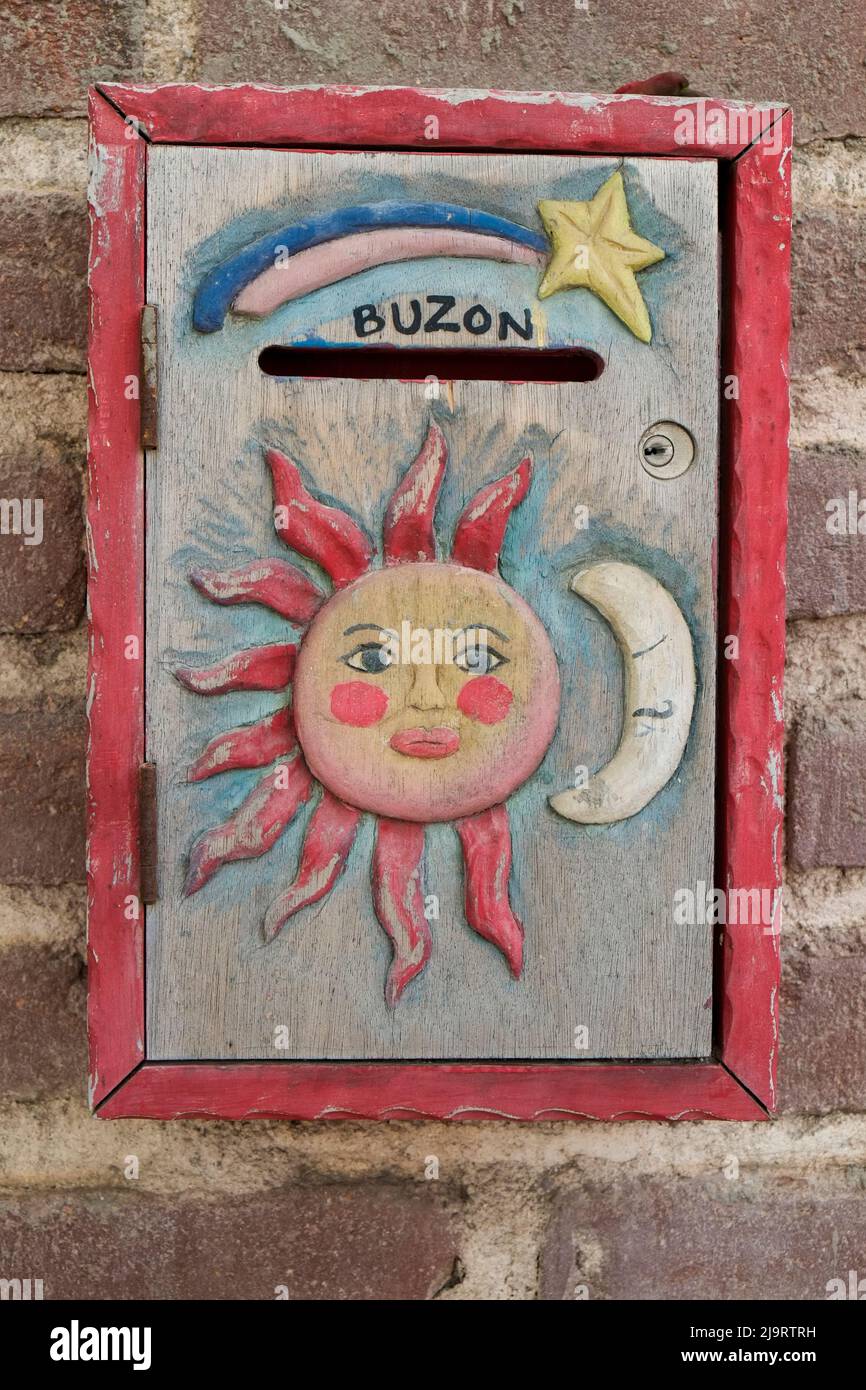 Todos Santos, Mexico. Decorated mailbox. (Editorial Use Only Stock ...