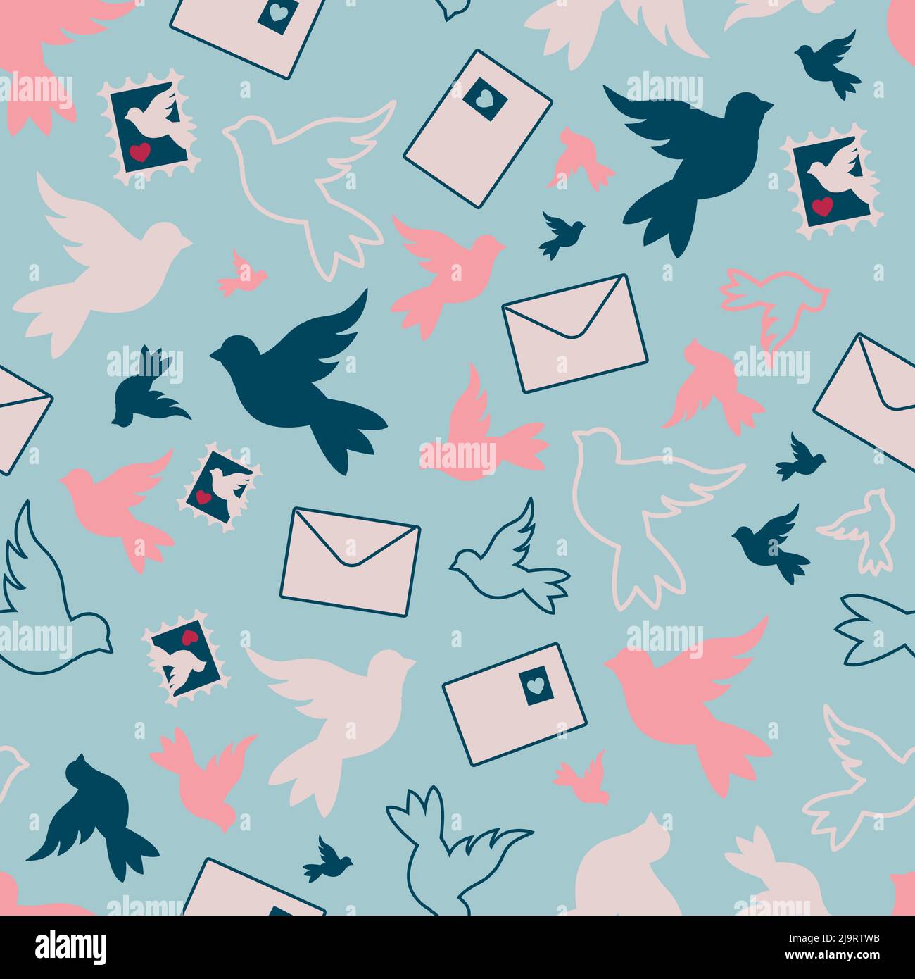 Carrier pigeon with message Stock Vector Images - Alamy