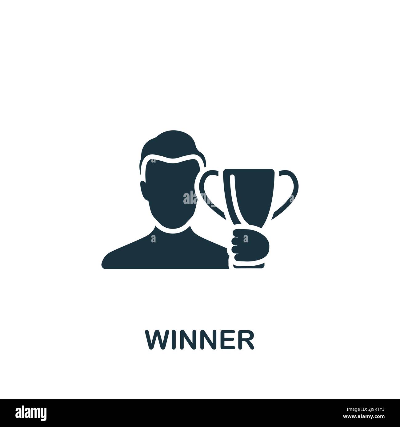 Winner icon. Monochrome simple Success icon for templates, web design ...