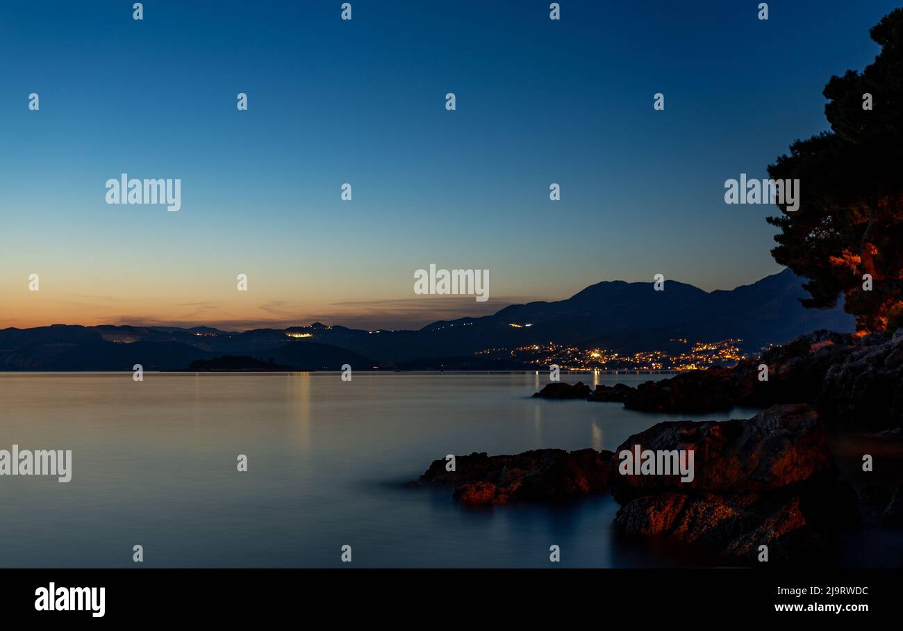 Beautiful night landscape seashore hi-res stock photography and images ...