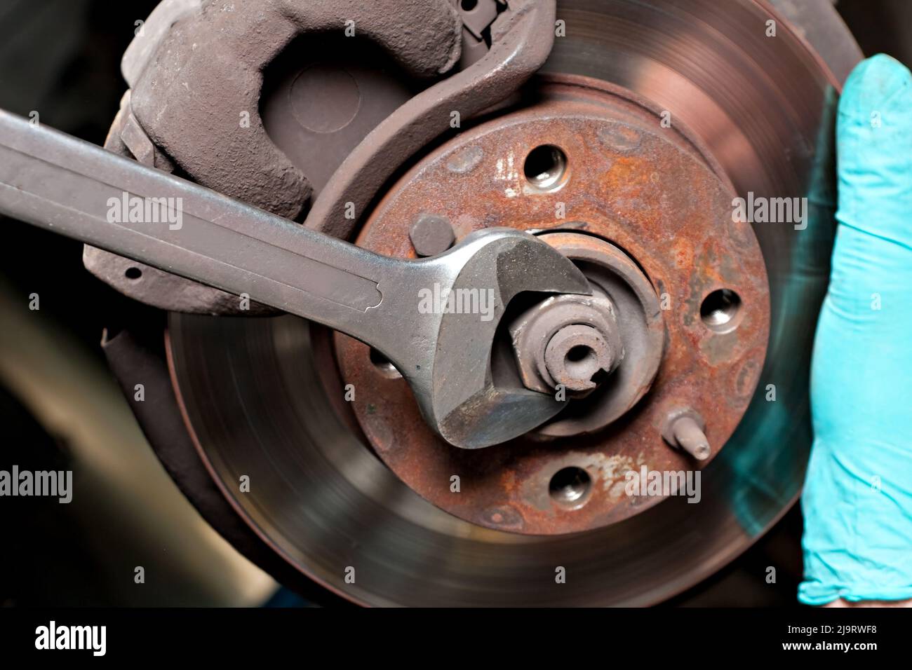 Mechanic car service auto garage in automotive mobile center ...