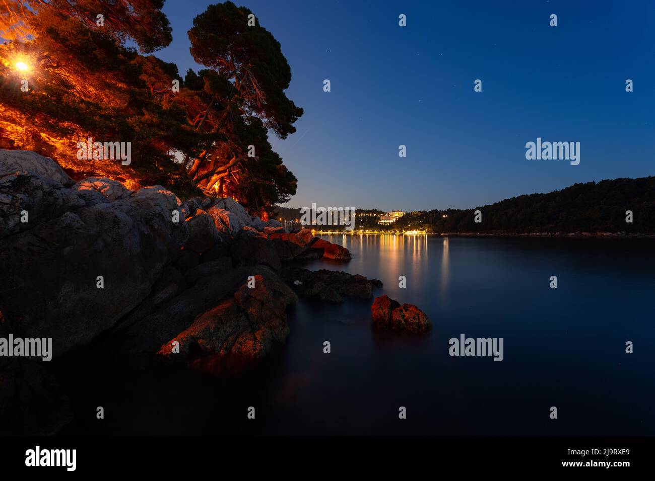 Beautiful night landscape seashore hi-res stock photography and images ...
