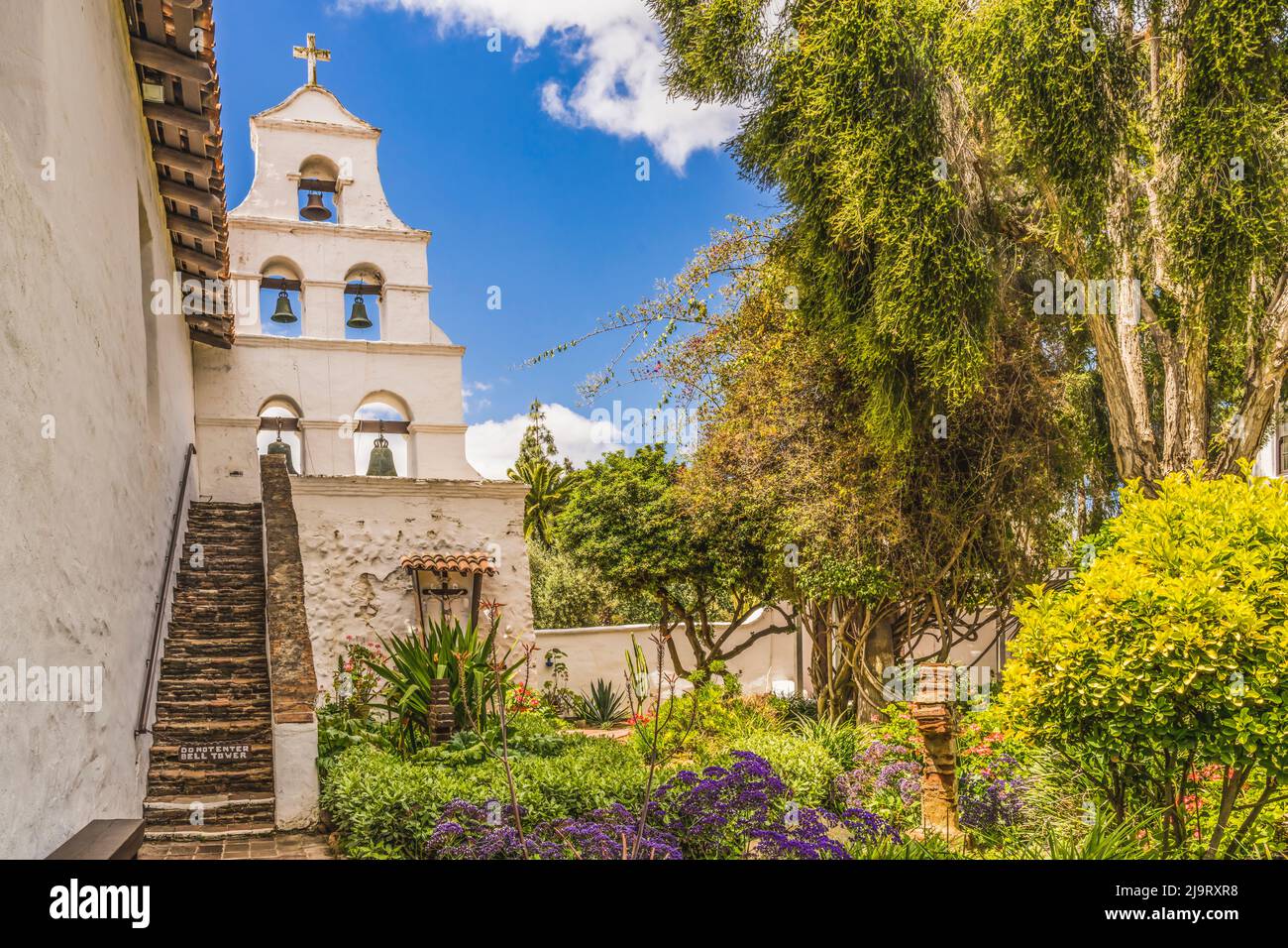 Mission Basilica San Diego de Alcala, California. Founded in 1769 by ...
