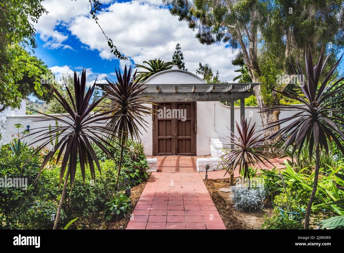 Mission Basilica San Diego de Alcala, California. Founded in 1769 by ...