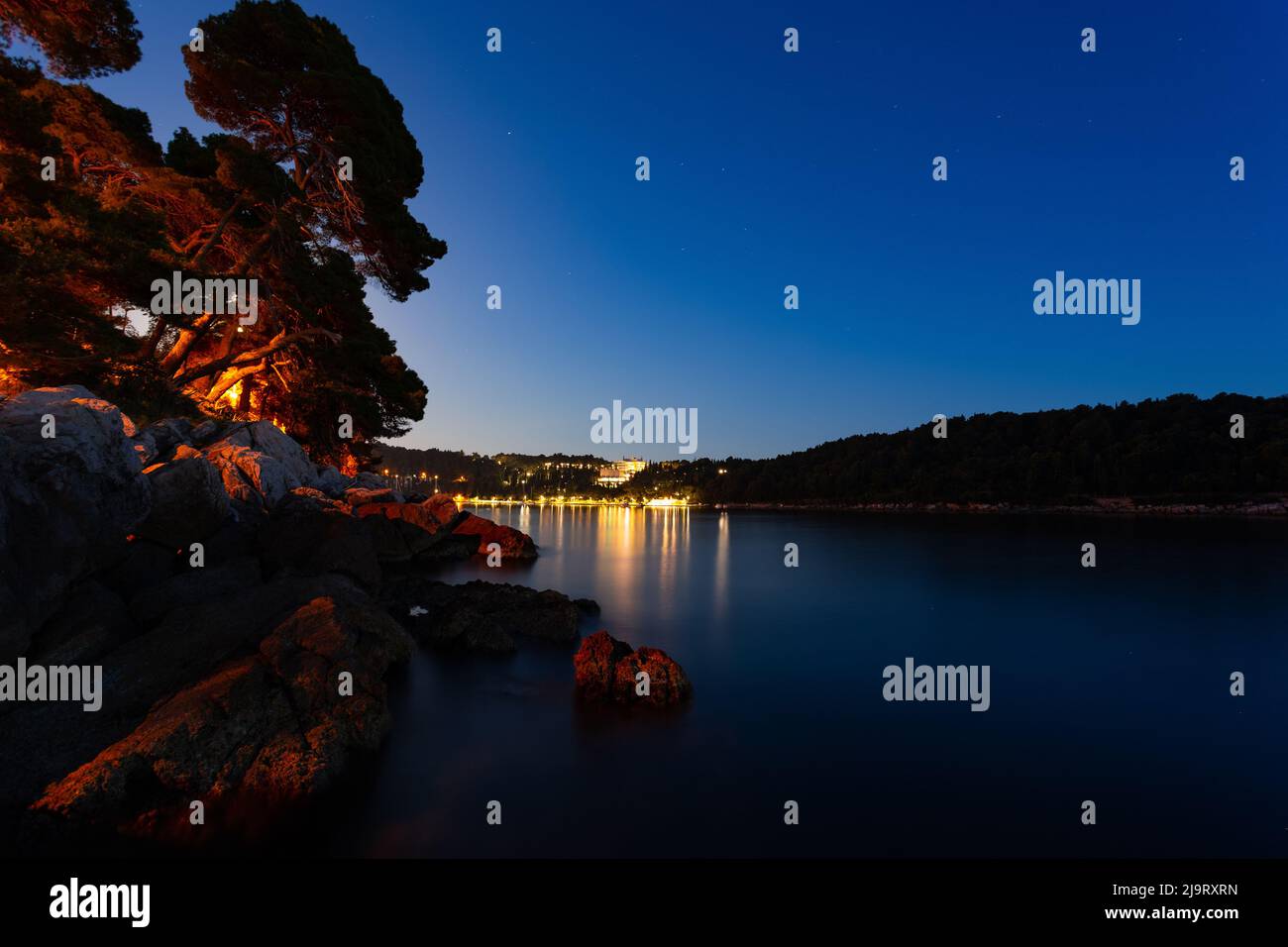 Beautiful night landscape seashore hi-res stock photography and images ...