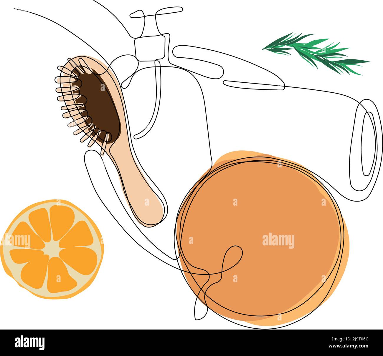 Collage concept one single Stock Vector Images - Alamy