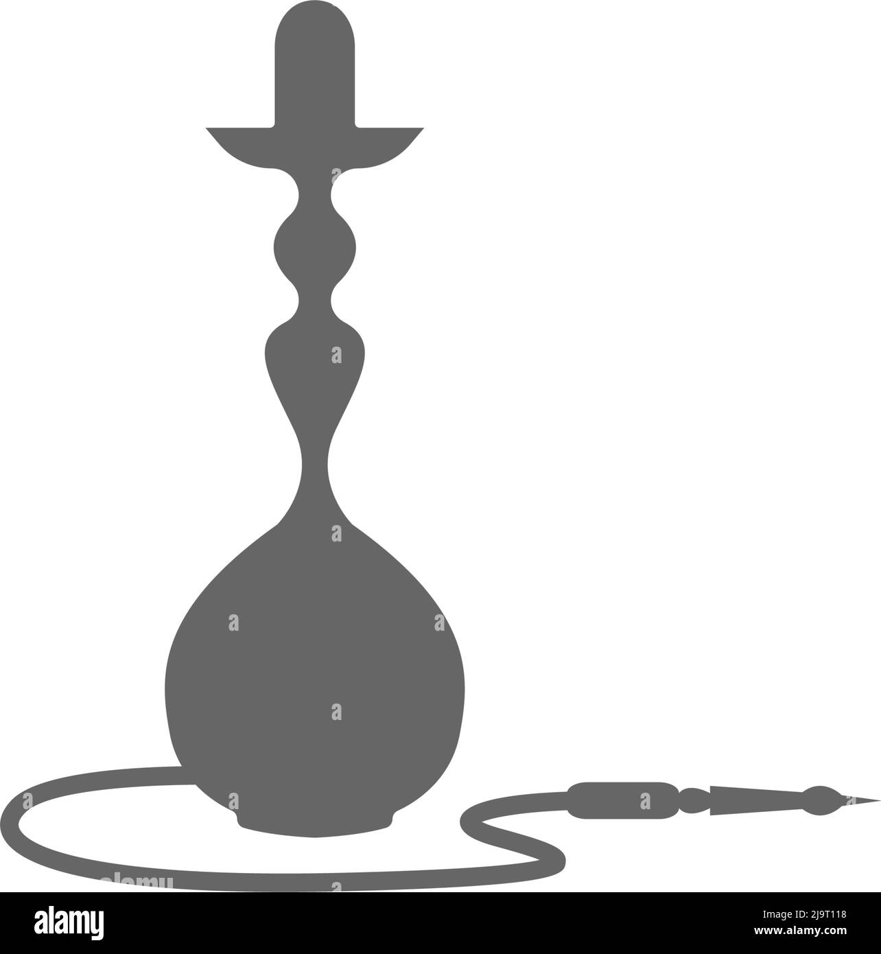 Hookah shisha icon logo illustration template Stock Vector Image & Art ...