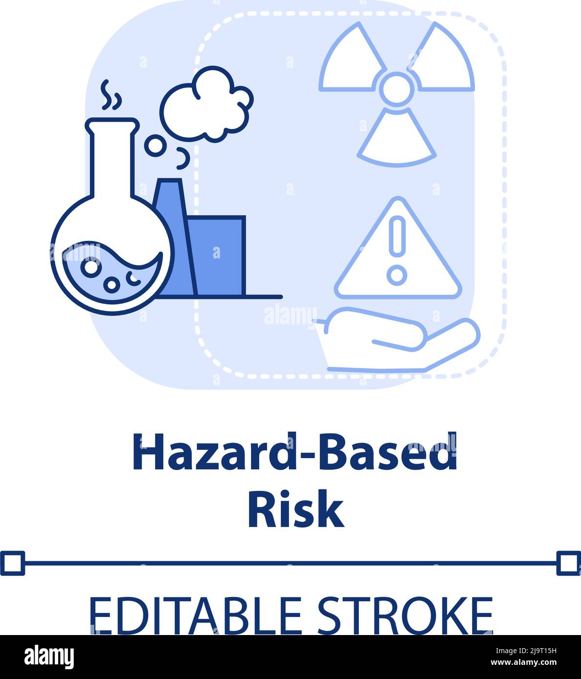 Hazard-based risk light blue concept icon Stock Vector Image & Art - Alamy