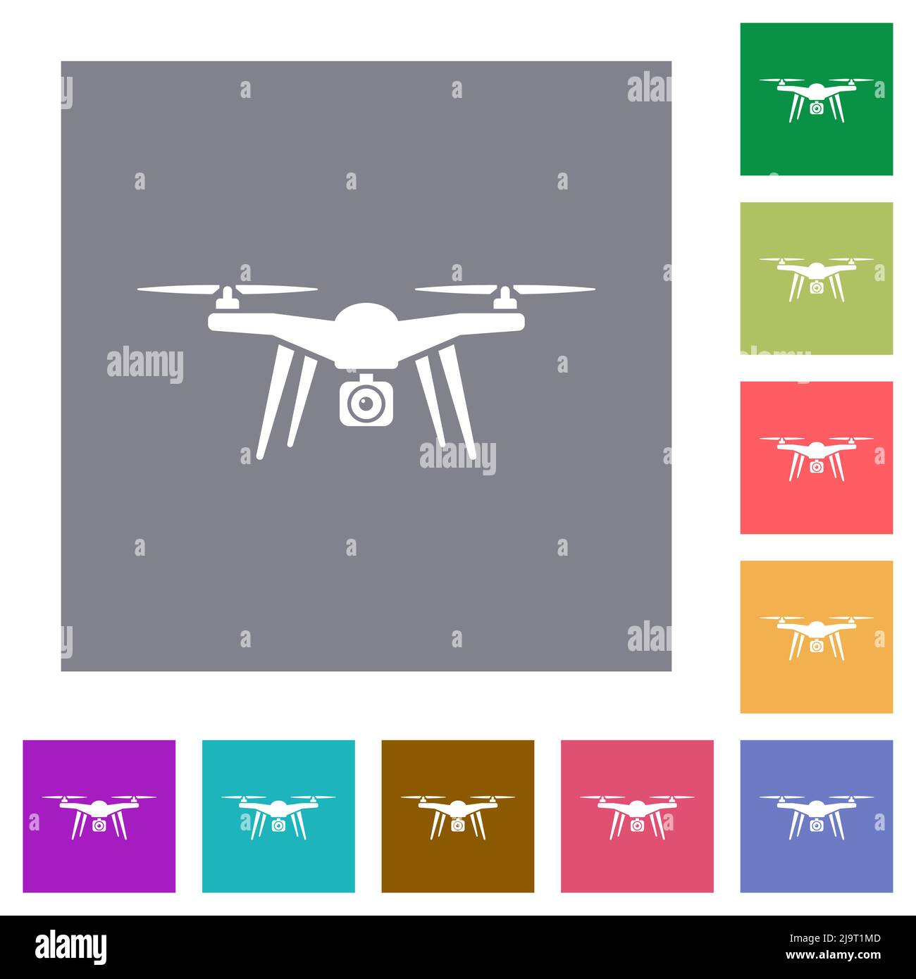 Modern quadcopter on color Stock Vector Images - Alamy