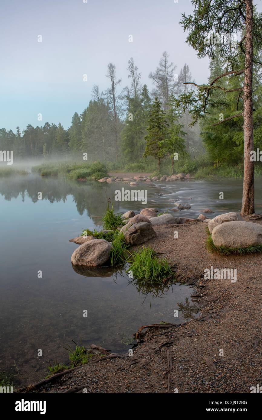 USA, Minnesota, Itasca State Park, Mississippi Headwaters Stock Photo ...