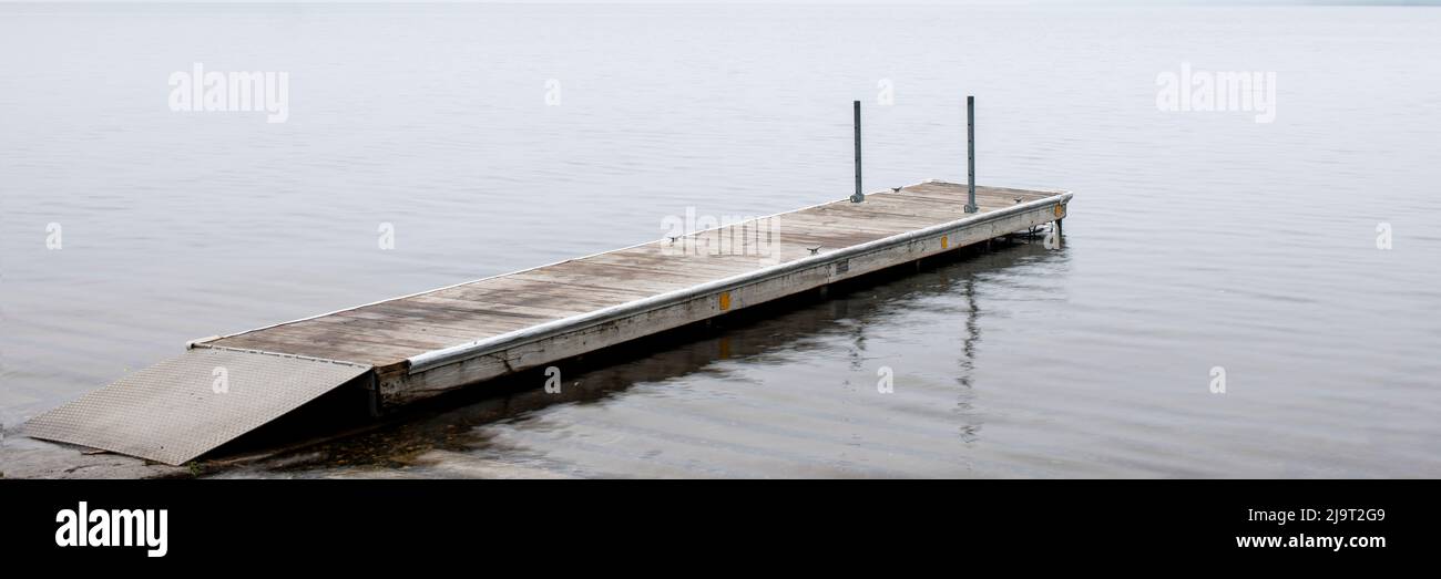 USA, Minnesota, Bemidji, Dock on Lake Bemidji Stock Photo - Alamy