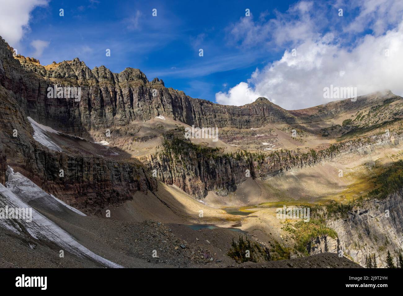 North Swiftcurrent Glacier Basin in Glacier National Park, Montana, USA ...