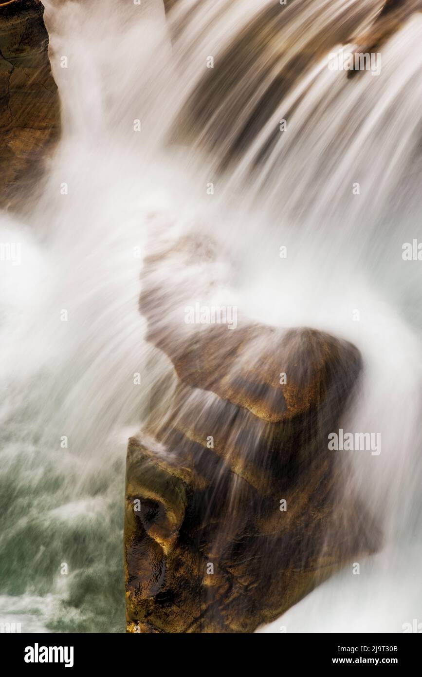 Sacred Dancing Cascade in McDonald Creek in Glacier National Park ...