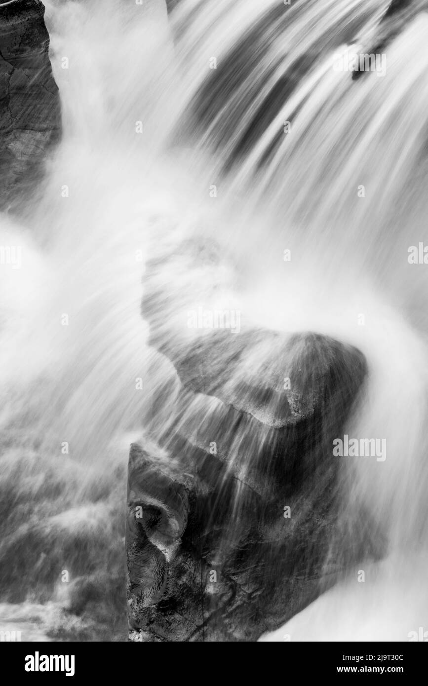 Sacred Dancing Cascade in McDonald Creek in Glacier National Park ...