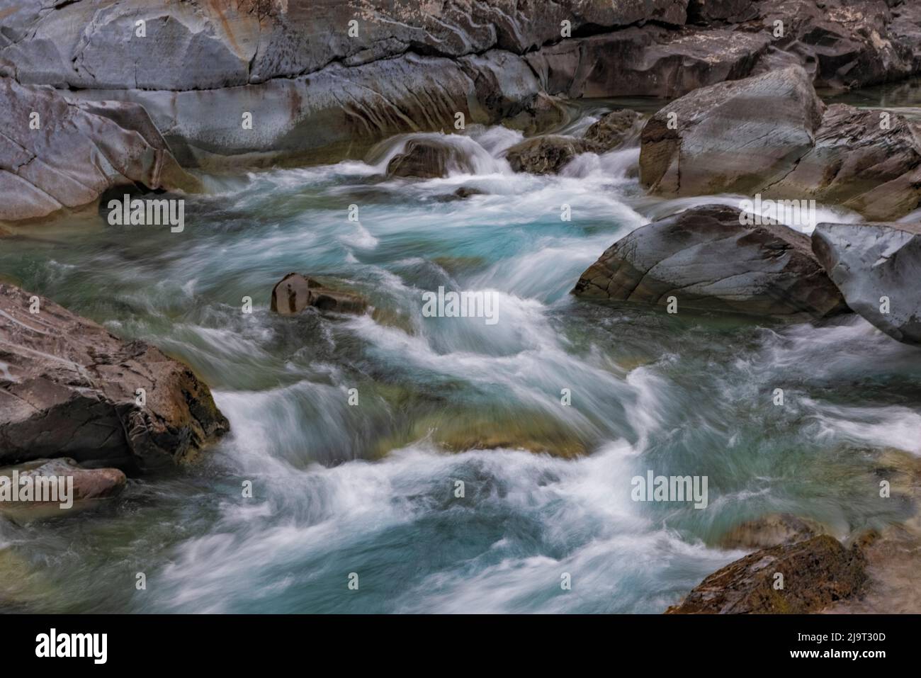Sacred Dancing Cascade in McDonald Creek in Glacier National Park ...