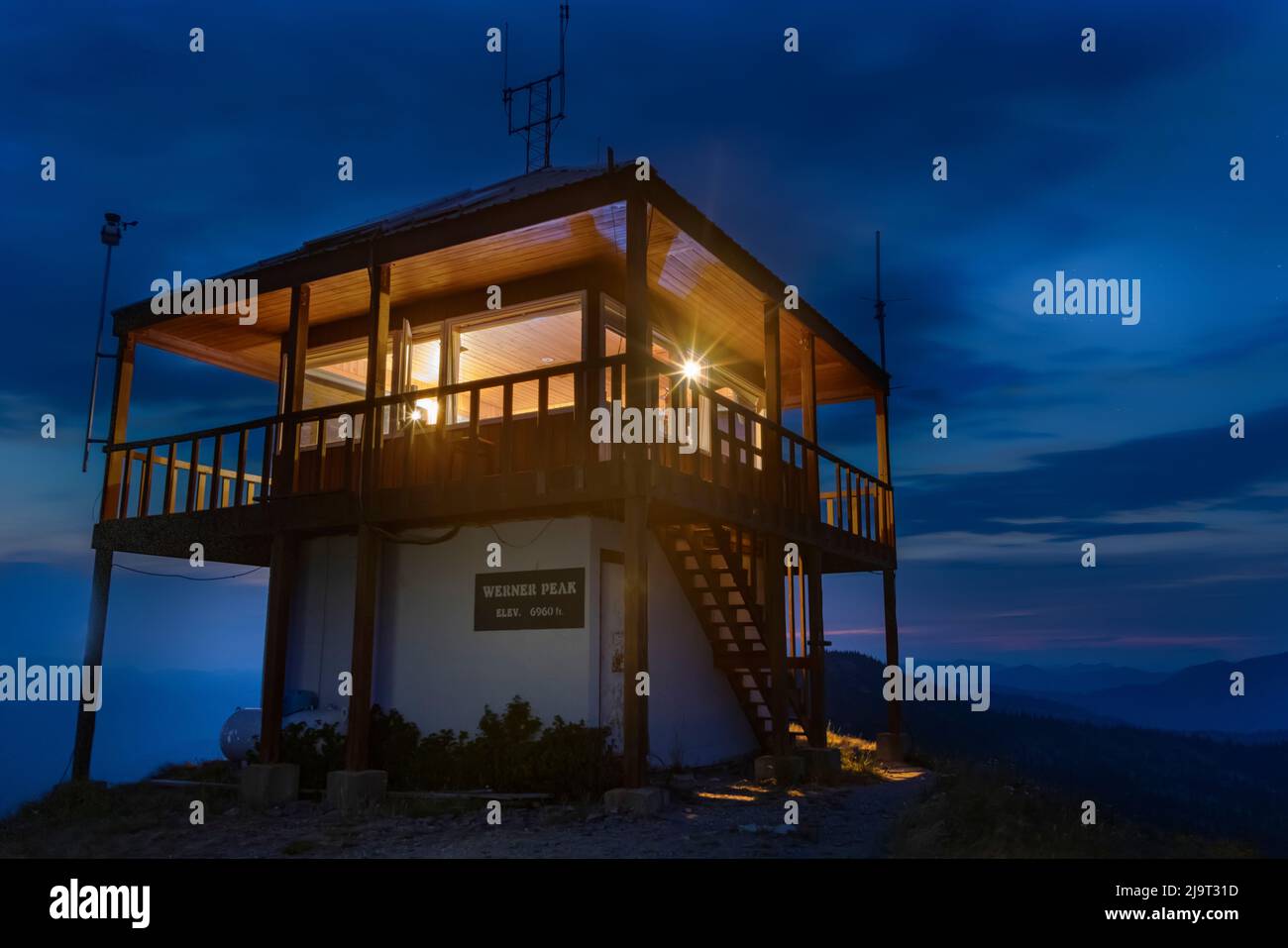 Werner Peak Fire Lookout in the Stillwater State Forest near Whitefish ...